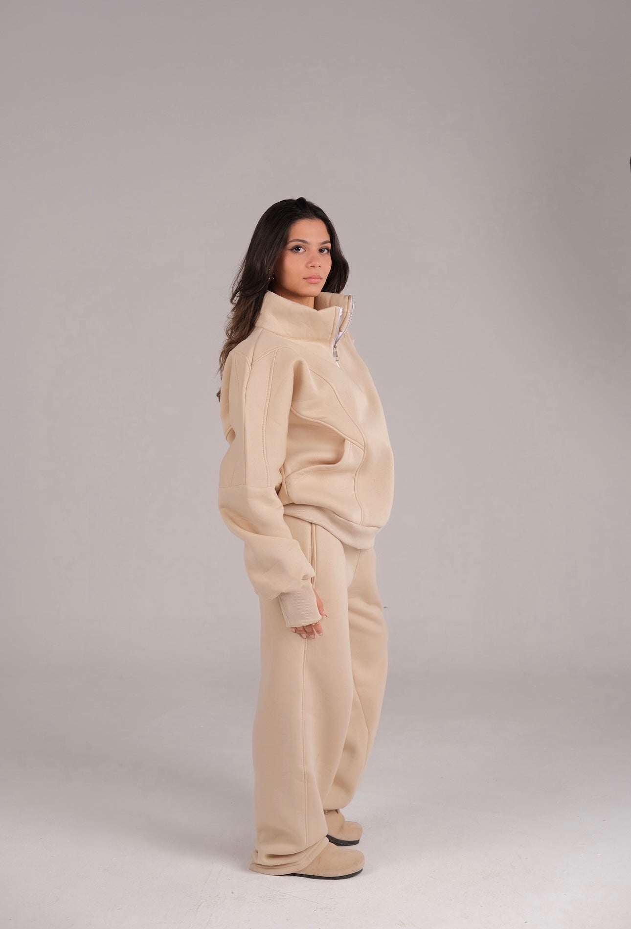 Finger Quarter Zip Sweater – Core Basics